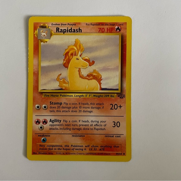 Pokemon | Toys | Pokemon 999 Vintage Set Rapidash 4464 | Poshmark